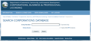 Secretary of State Business Entity Search For All 50 States