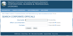 Alaska (AK) Secretary of State (SOS) LLC & Business Search