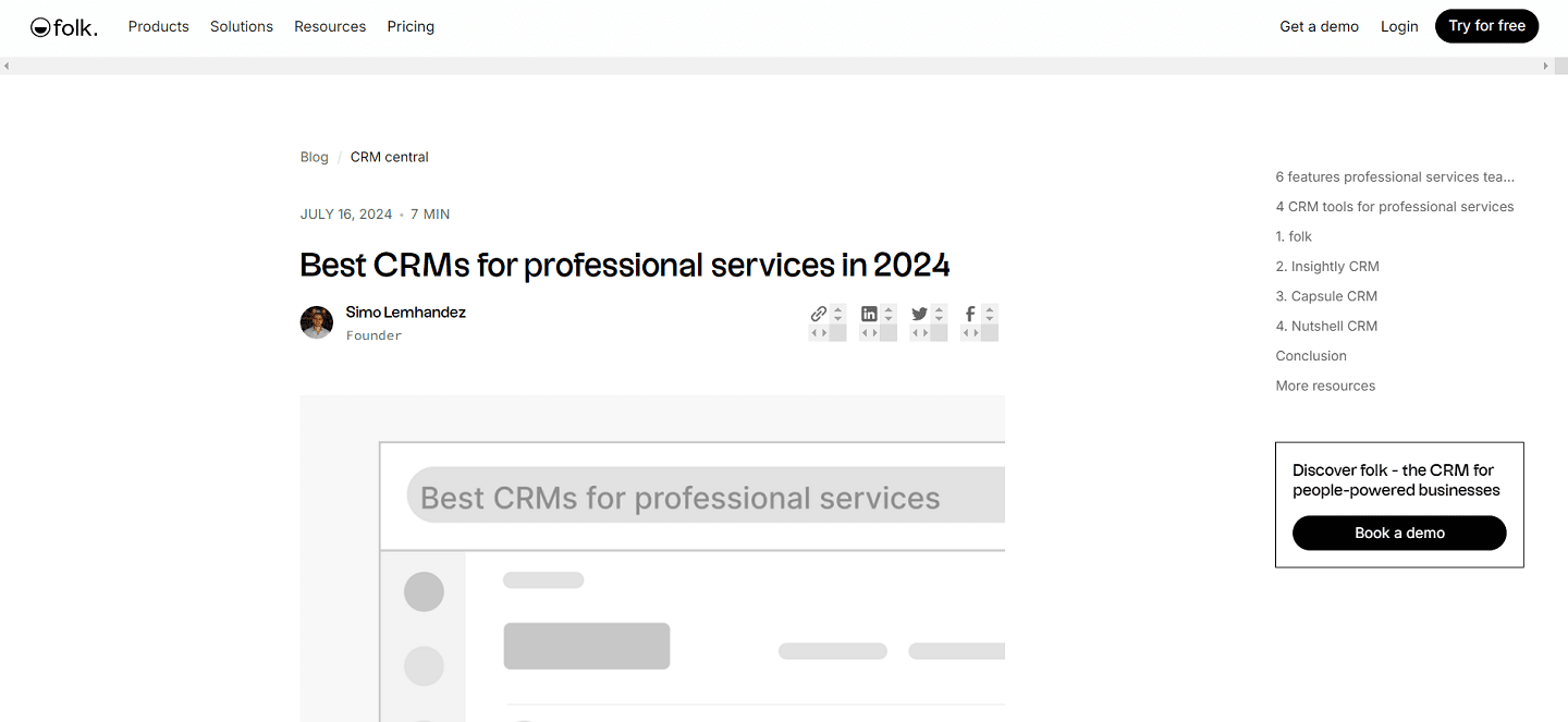24 Best CRMs For Professional Services - Switch On Business
