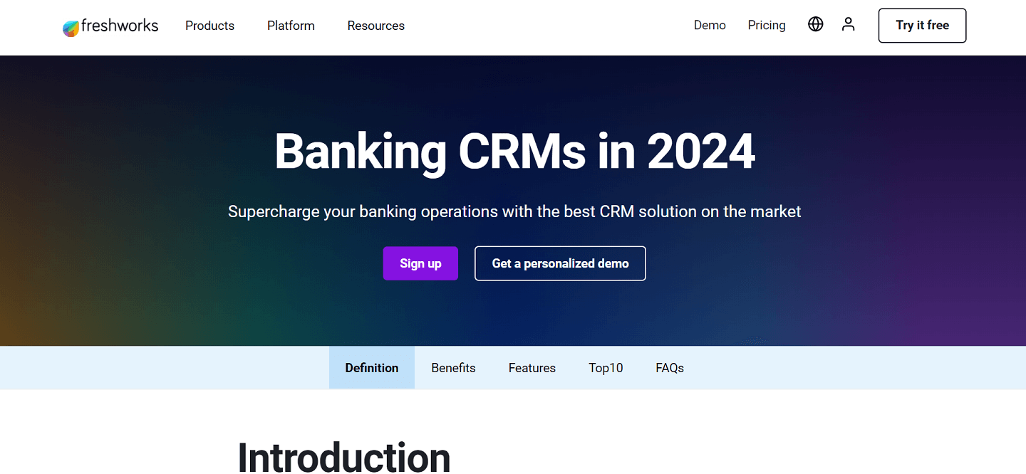 20 Best CRMs For Banks - Switch On Business