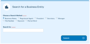 Secretary of State Business Entity Search For All 50 States