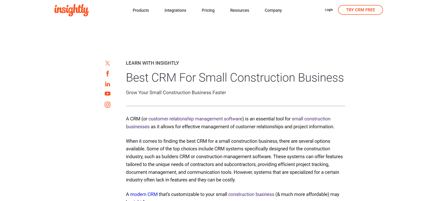 14 Best CRMs For Contractors - Switch On Business