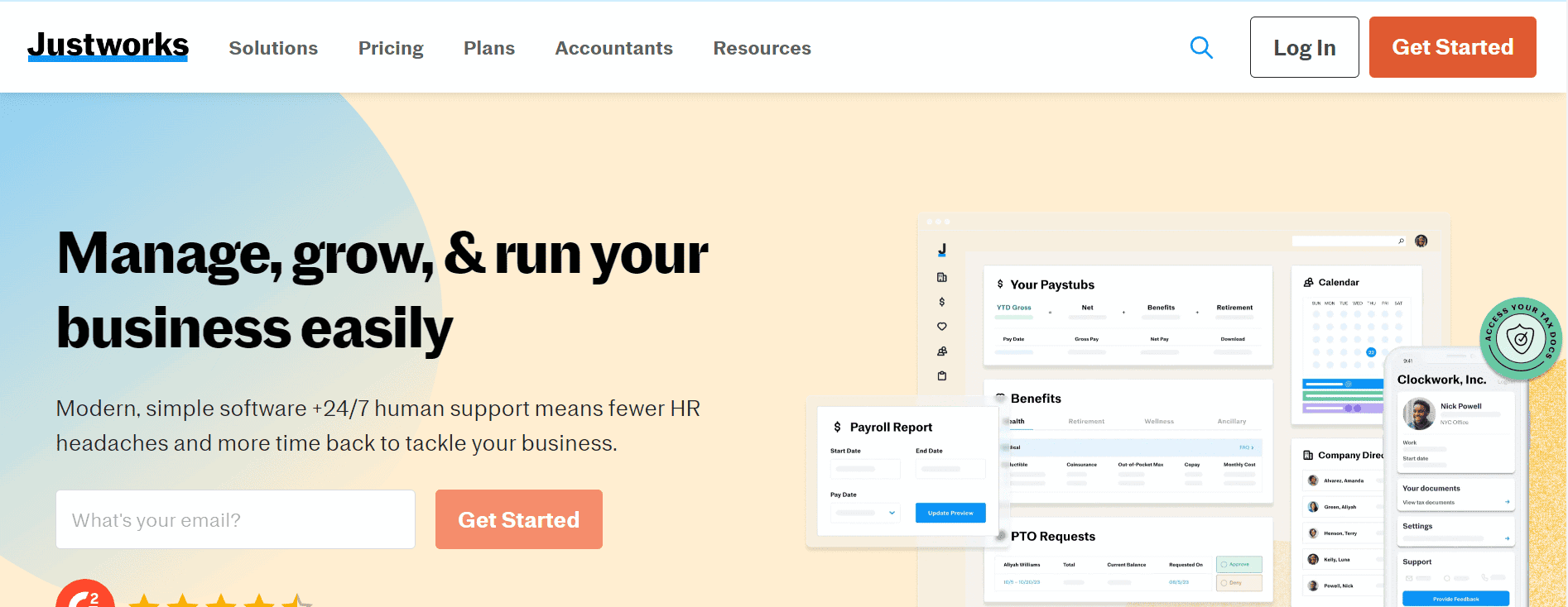 Justworks User Reviews & Payroll Costs 2025 - Switch On Business