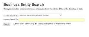 Secretary of State Business Entity Search For All 50 States