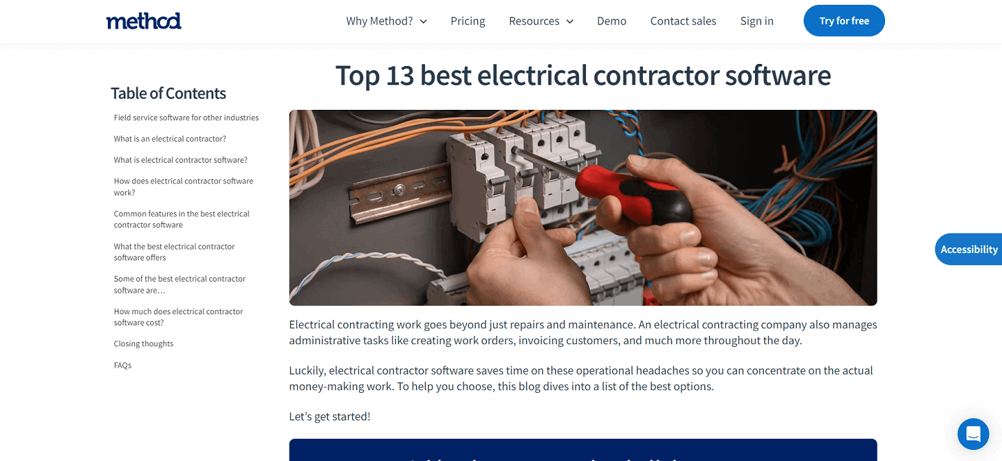 10 Best CRMs For Electricians & Electrical Contractors
