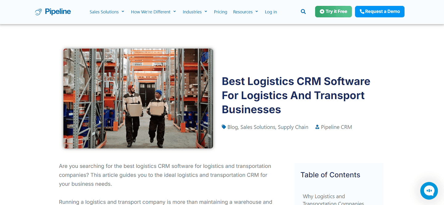 22 Best CRMs For Logistics - Switch On Business