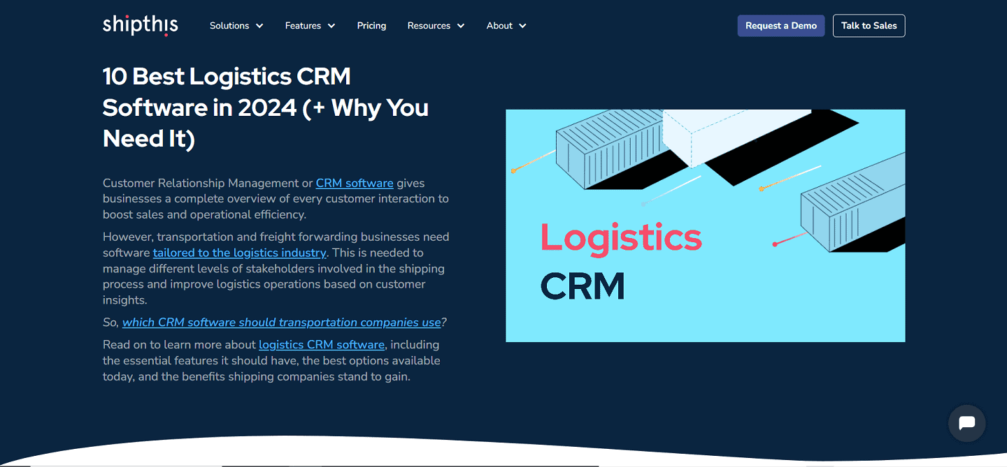 22 Best CRMs For Logistics - Switch On Business