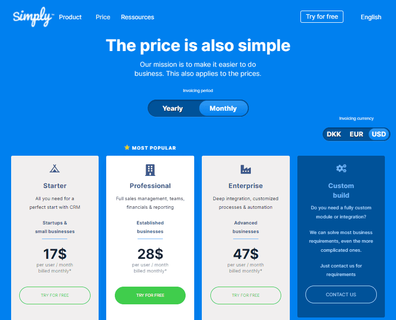 Simply crm User Reviews & Pricing For 2025 - Switch On Business