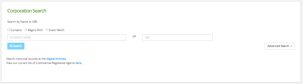 Washington (WA) Secretary of State (SOS) LLC & Business Search - Switch ...