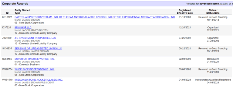 Wisconsin (WI) Secretary of State (SOS) LLC & Business Search - Switch ...