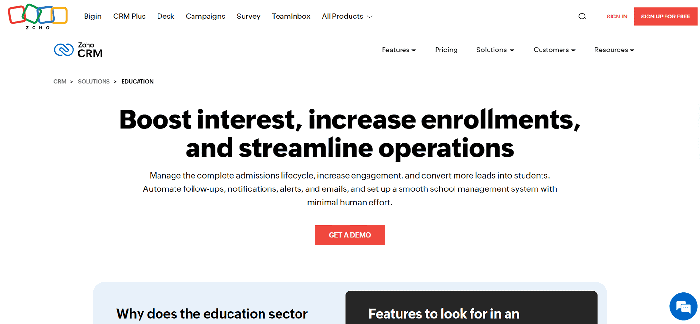 19 Best CRMs For Schools - Switch On Business
