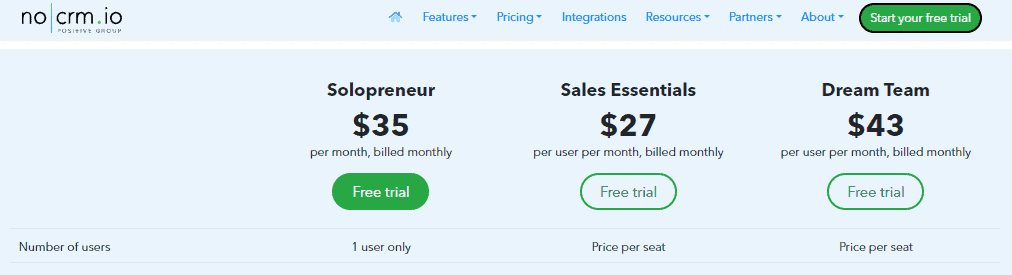 noCRM User Reviews & Pricing For 2025 - Switch On Business